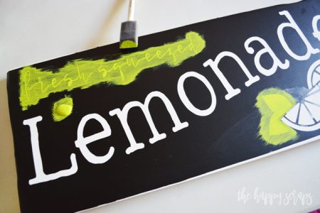 Fresh Squeezed Lemonade DIY Summer Sign - The Happy Scraps