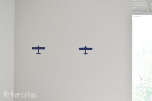 Airplane Accent Wall - The Happy Scraps