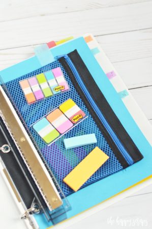 Simple Organization Binder for High School Students - The Happy Scraps