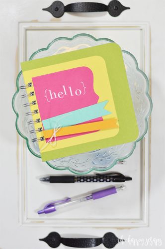 {Hello} Mini Notebook - The Happy Scraps