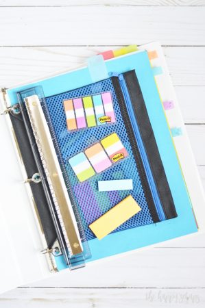 Simple Organization Binder for High School Students - The Happy Scraps