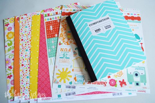 Embellished Composition Notebook - The Happy Scraps
