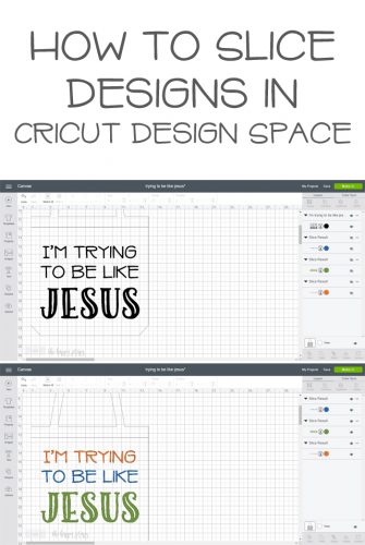 How to Slice Designs in Cricut Design Space - The Happy Scraps