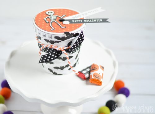 DIY Halloween Treat Gift Box - The Happy Scraps