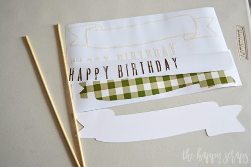 DIY Birthday Cake Topper - The Happy Scraps