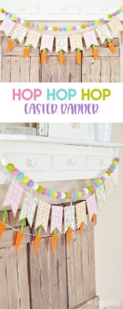 Hop Hop Hop Easter Banner - The Happy Scraps