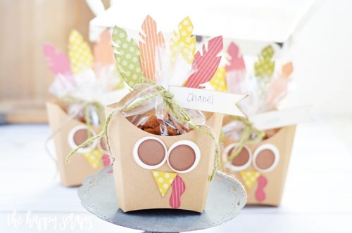 Fry Box Turkey - Thanksgiving Favor - The Happy Scraps