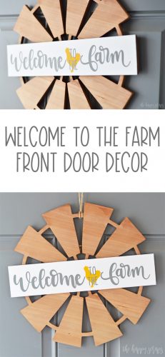 Welcome to the Farm Front Door Decor - The Happy Scraps
