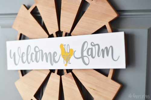 Welcome to the Farm Front Door Decor - The Happy Scraps