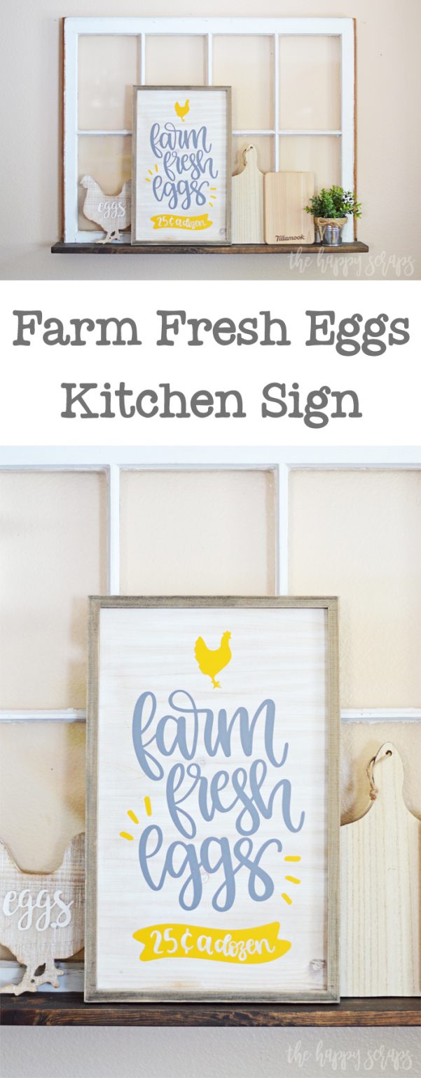 Farm Fresh Eggs Kitchen Sign - The Happy Scraps